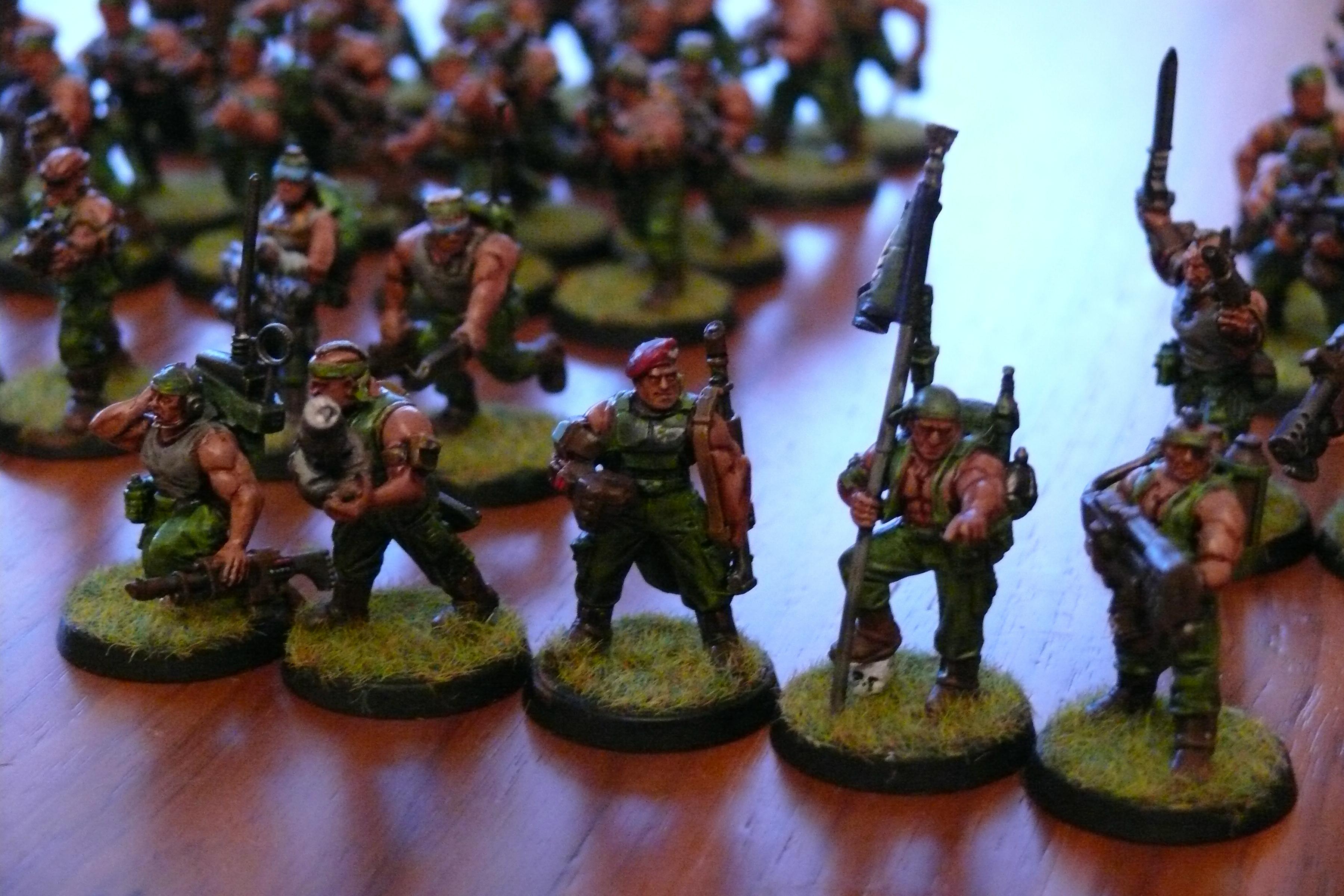 Catachan, Command Squad, Heavy Flamer, Imperial Guard - HQ - Gallery - DakkaDakka